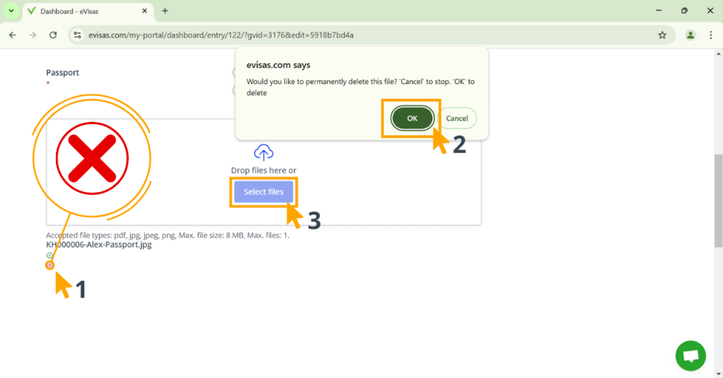How to Quickly Re-upload Your Photo and Passport in the Application ...